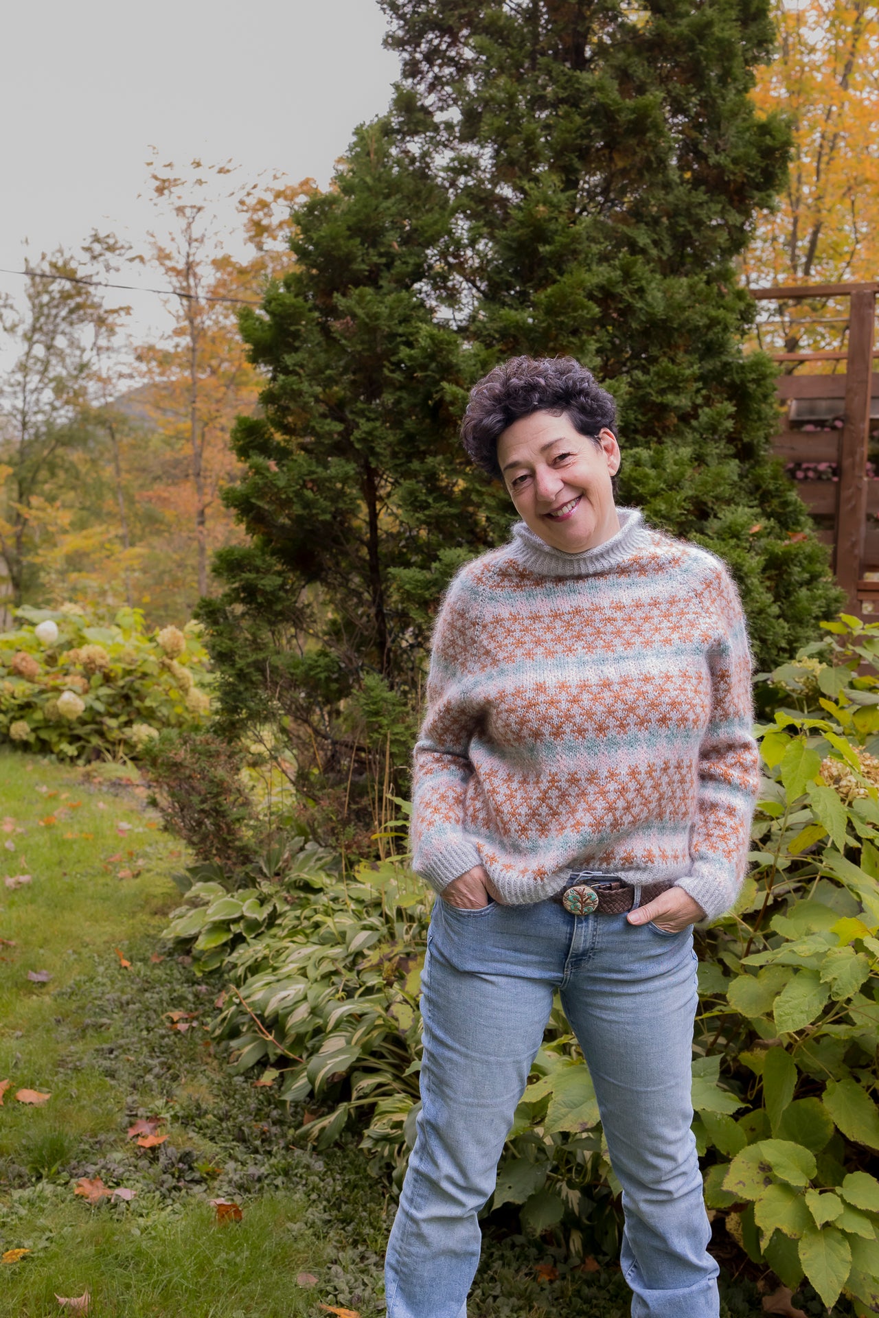 Kit de tricot- Coloured Crosses Senior par Anne Ventzel – Pure Laine